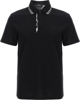 Versace Homme, Tops, Noir, Taille: XS Polo Classique en Diverses Couleurs