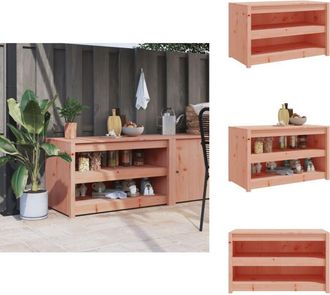 vidaXL Armoire de cuisine dextérieur 106x55x64 cm bois massif douglas - Meuble De Cuisine Extérieur - Armoire De Cuisine Extérieure - Cuisine Dété