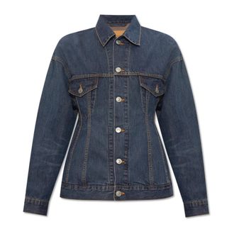 Balenciaga Hourglass Jeansjacke - - Jackets - Damen - Blau - XS