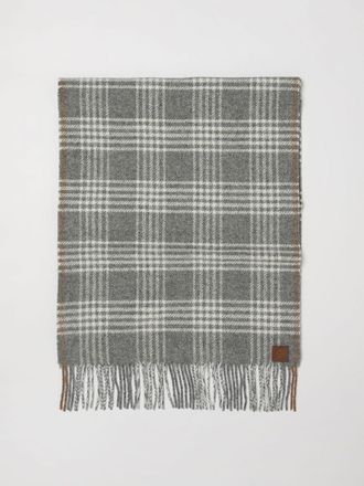 Eleventy &Eacute;charpe en m&eacute;lange de laine et cachemire &agrave; motif tartan et bords frang&eacute;s
