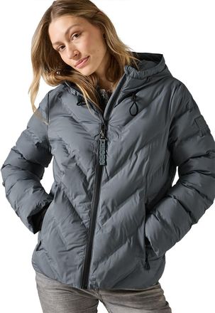 Cecil Damen B201950 Gefütterte Jacke, Grey Fusion, XL
