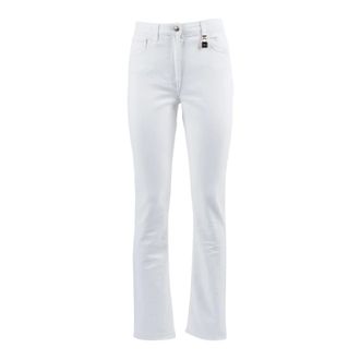 Elisabetta Franchi Femme, Jeans, Blanc, Taille: W30 Jeans Coupe Droite