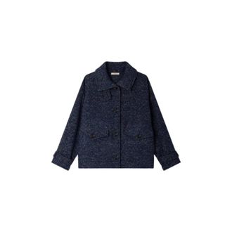 Sessun Lee Valley Coat - - Jackets - Damen - Blau - M