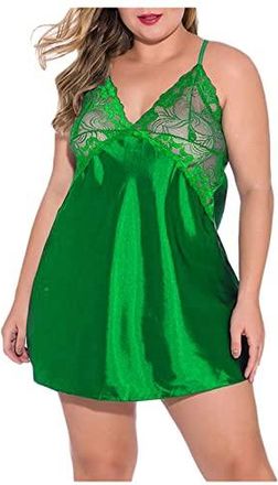 Generic Lingerie Sexy Femme Coquine Hot Lingerie Femme Une soir&eacute;e Coquine Nuisette Armatures en Mousseline + Culotte Dentelle Nuit Raffin&eacute;e Sexy Confort