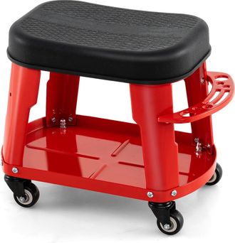 Generic Küchenwagen, Rollwagen, Mechanikerhocker, Drehroller pro Sitz mit abnehmbarem Sitz, Werkstatthocker, mobiler Stuhl für Garage, Werkstatt, Autoreparatu