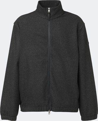 Moncler Veste bomber en cuir