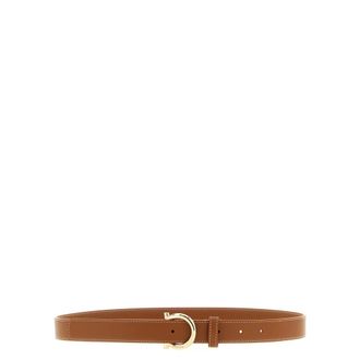 Ferragamo Femme, Accessoires, Brun, Taille: 90 CM Ceinture Gancini