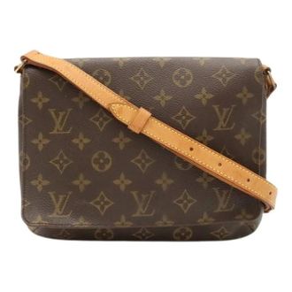 Louis Vuitton Sac bandouli&egrave;re Musette Tango doccasion - Femme - Pre-owned - Brun - Taille: ONE Size