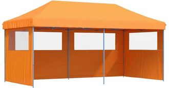 vidaXL Tente de r&eacute;ception pliable escamotable avec 3 parois lat&eacute;rales - Vidaxl