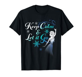 Disney Frozen Elsa Keep Calm & Let It Go Graphic T-Shirt T-Shirt