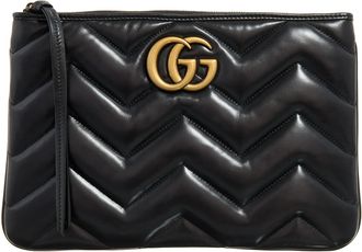 Gucci Clutches - Gg Marmont Clutch Bag - Gr. unisize - in Schwarz - f&uuml;r Damen