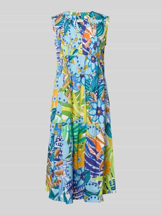 Milano Midikleid mit Tunikakragen und Volantsaum