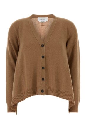 Alexander McQueen Vneck Cardigan - Beige