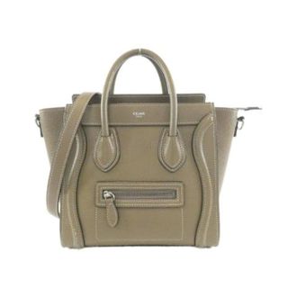 Celine Pre-owned Luggage Nano Shopper Calf Handbag - Femme - Pre-owned - Gris - Taille: ONE Size