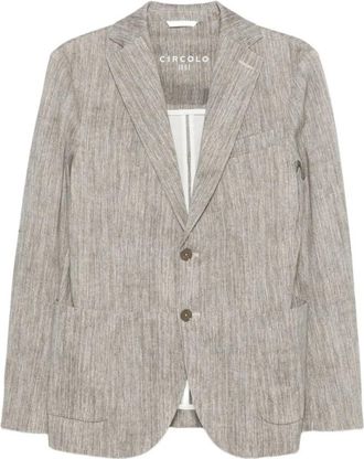 Circolo 1901 Scrub Jacket - - Jackets - Herren - Beige - 3XL