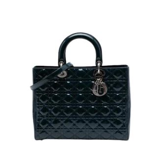 Dior Sac &agrave; main Lady Pre-owned - Femme - Pre-owned - Bleu - Taille: ONE Size