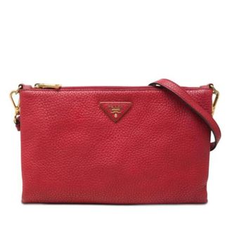 Prada Sac bandouli&egrave;re vintage doccasion - Femme - Pre-owned - Rouge - Taille: ONE Size