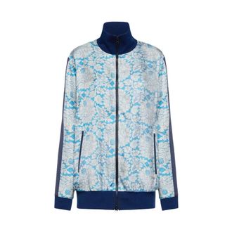 Pierre-Louis Mascia Brocade Bomber Jacket - - Sweatshirts & Hoodies - Herren - Blau - M