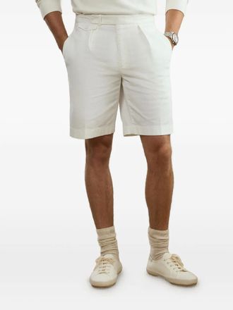 Ralph Lauren Purple Label Chino-Shorts mit Faltendetail - Weiß