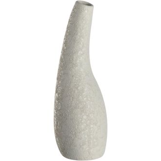 Leonardo Arco Keramikvase, 1 Stück, geschwungene Form, Vase aus Kermaik für Einzelblumen, besondere Struktur, Handarbeit, langstiliege Blumenvase, Höhe 30 cm, 