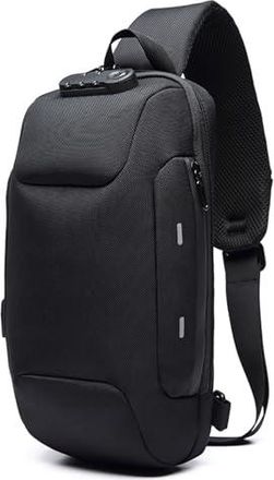 Generic Sac à bandoulière imperméable pour homme en tissu Oxford tendance anti-effraction grande capacité