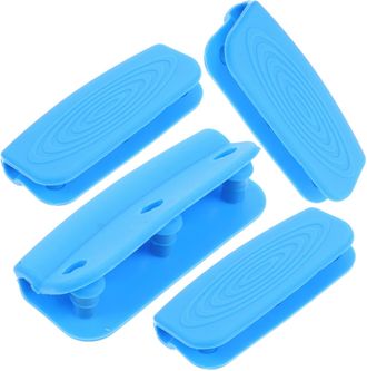 Cabilock 4stücke Griffabdeckungen Für Pfannen Aus Silikon Hitzebeständige Topfgriff-hüllen rutschfeste Griffschoner Zum Schutz Gegen Verbrühungen Vielseitig Ei