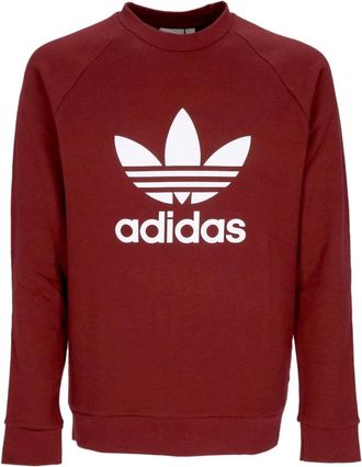 adidas Leichtes Sweatshirt mit Rundhalsausschnitt - - Sport - Herren - Rot - S