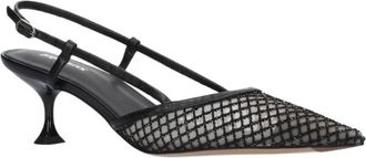 Lola Cruz Femme, Chaussures, Noir, Taille: 40 EU Escarpins Slingback Orn&eacute;s de Rubis
