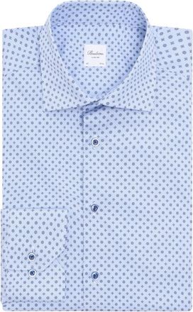 Stenströms Gemustertes Hemd aus Twofold Super Cotton, Slimline in