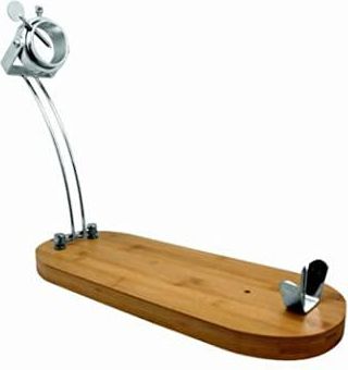 Nerthus Kitchenware Nerthus FIJ 371 Schinkenhalter, zusammenklappbar, drehbar, Braun