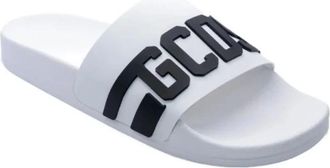 GCDS Gcds, Homme, Chaussures, Blanc, Taille: 41 EU Sandales de sport blanches pour hommes avec cha&icirc;ne de logo