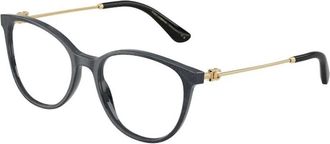 Dolce & Gabbana Femme, Accessoires, Gris, Taille: 54 MM Butterfly Optical Frame