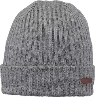 Barts Herren Wilbert Turnup Baskenmütze, Grau (Heather Grey 0002), One Size (Herstellergröße: Uni)
