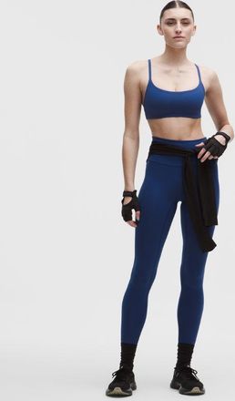 lululemon Legging Wunder Train No Line taille haute pour Femmes - 64 cm - Bleu - Taille 10