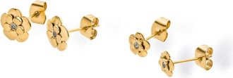 Purelei Flower Ohrringe Set mit Zirkonia Steinen