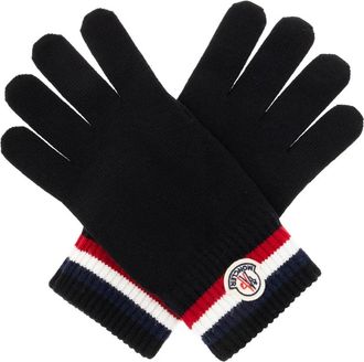 Moncler Tricolor Wollhandschuhe - - Accessories - Herren - Schwarzk - M