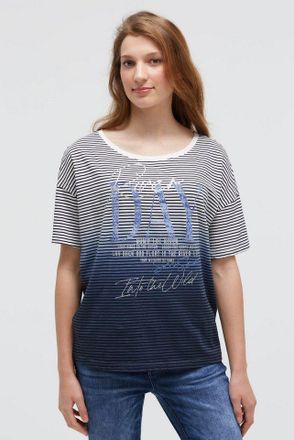 soccx Rundhalsshirt mit Farbverlauf