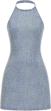 Self Portrait Robe Courte - Bleu