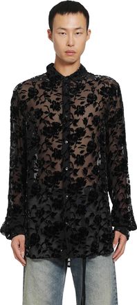 Ann Demeulemeester Andre Roses D&eacute;vor&eacute; Shirt