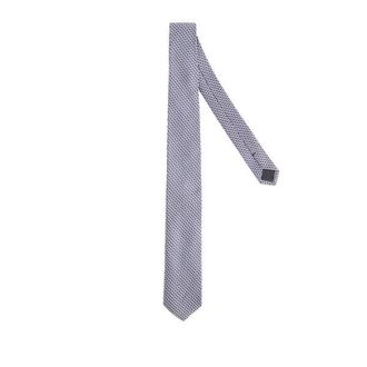 Au Printemps Paris Gemusterte Seidenkrawatte - Rot