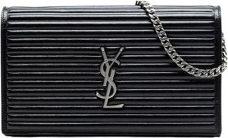 Saint Laurent Sac bandouli&egrave;re matelass&eacute; Pre-owned - Femme - Pre-owned - Noir - Taille: ONE Size