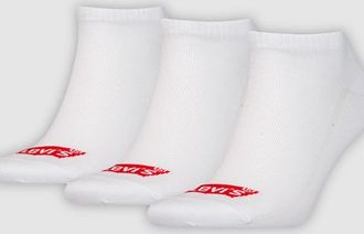 Levi's Chaussettes Basses En Coton Recyclé Logo Batwing Lot De 3 - Homme - Blanc / White - 35