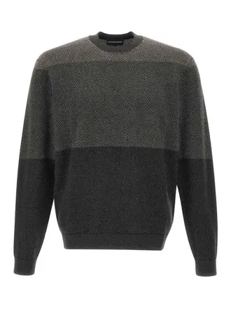 Emporio Armani Pull Col Rond - Vert
