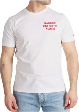 MC2 Saint Barth Homme, Tops, Blanc, Taille: 2XL T-shirt Billionaire 01N