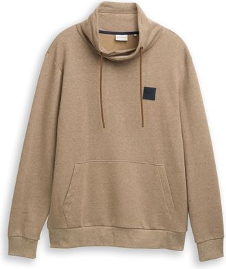 Tom Tailor Herren 1047805 Snood Sweatshirt in Melange-Optik, 38874-Palm Cashmere Structure, S