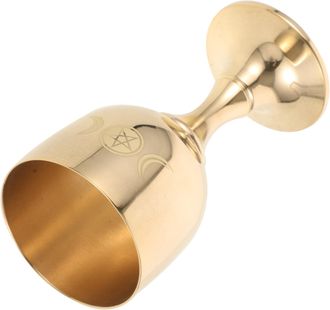 Artibetter Heiliger Opferkelch Aus Verschlei&szlig;festem Messing Hoher Metallkelch Als Dekorativer Wohnaccessoire Multifunktionaler Altarbecher F&uuml;r Taufen Und Rituale