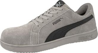 Puma SAFETY ICONIC LOW S1PL ESD FO HRO SR Chaussures de s&eacute;curit&eacute; unisexes antid&eacute;rapantes sans m&eacute;tal Embout en fibre de verre, gris/noir, 45 EU