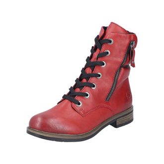 Rieker Damen 72212 Schnürstiefel, rot 35, 41 EU