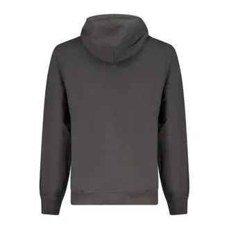 Tommy Hilfiger Logo-Print Cotton Hoodie - Black