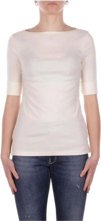 Ralph Lauren Femme, Pulls, Beige, Taille: 42 FR Pull en Tricot &agrave; Col Rond